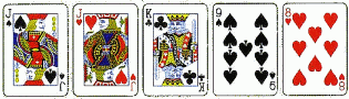 Poker card game in JavaScript